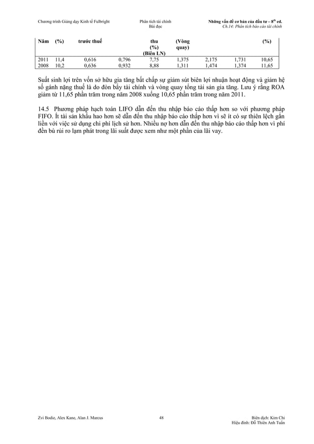 Ky thuat phan tich BCTC | PDF