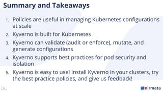 Securing and Automating Kubernetes with Kyverno | PPTX