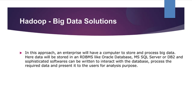 Introduction to Hadoop and Hadoop component | PPT