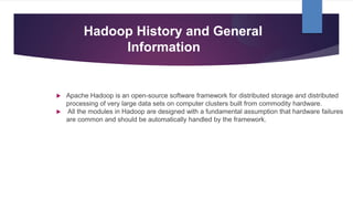 Introduction to Hadoop and Hadoop component | PPTX | Programming Languages | Computing