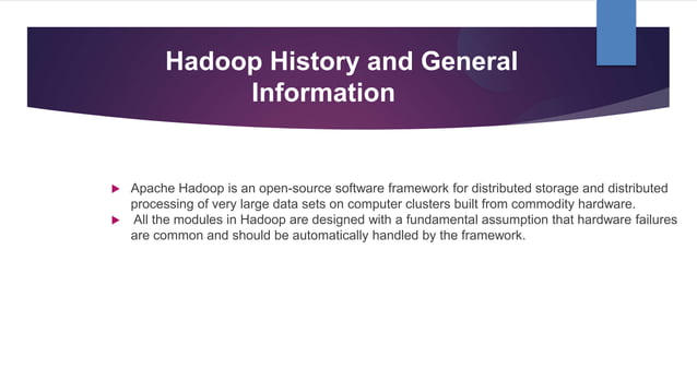 Introduction to Hadoop and Hadoop component | PPT