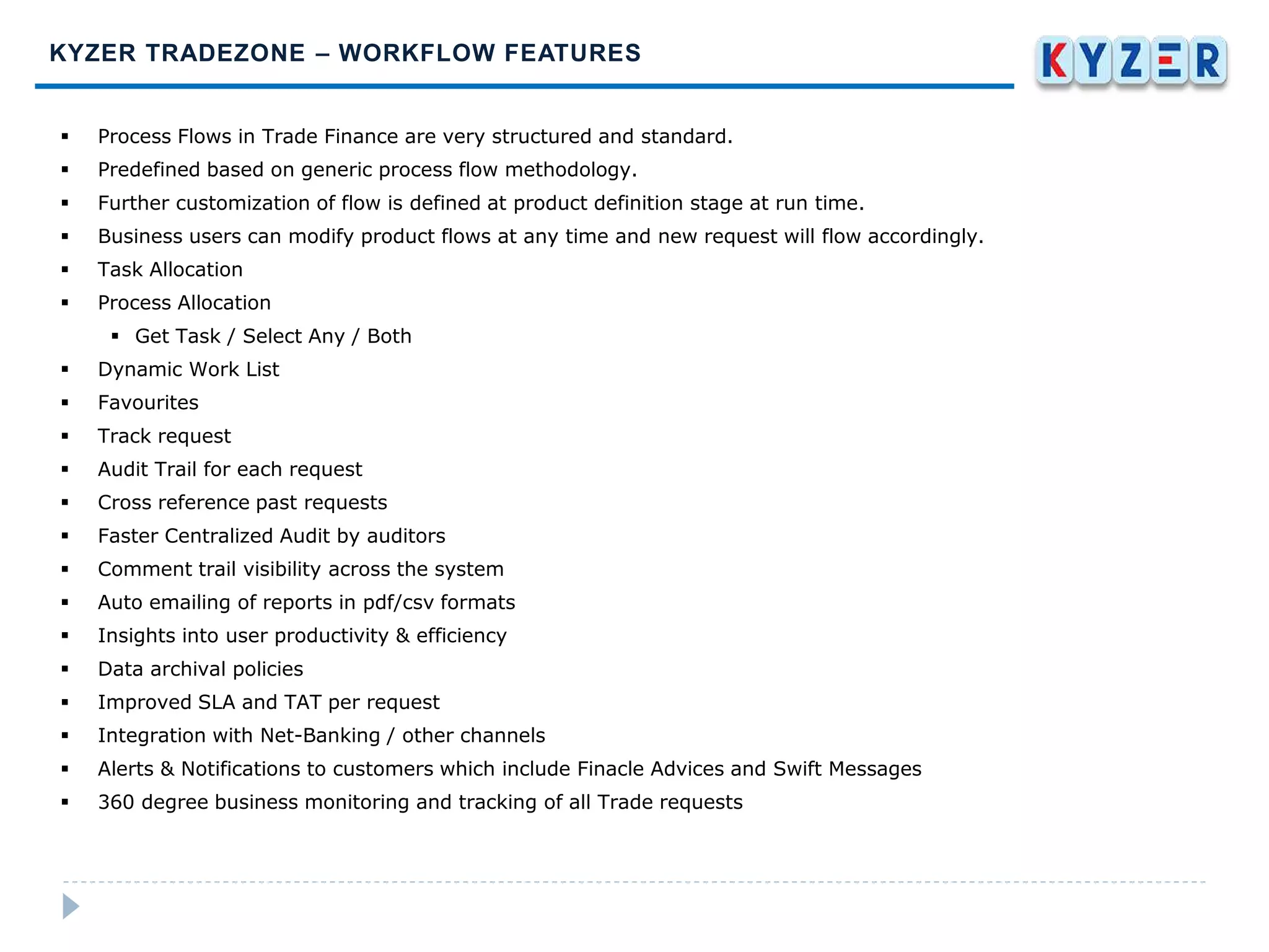 Kyzer Software Trade Finance Process Automation | PPT