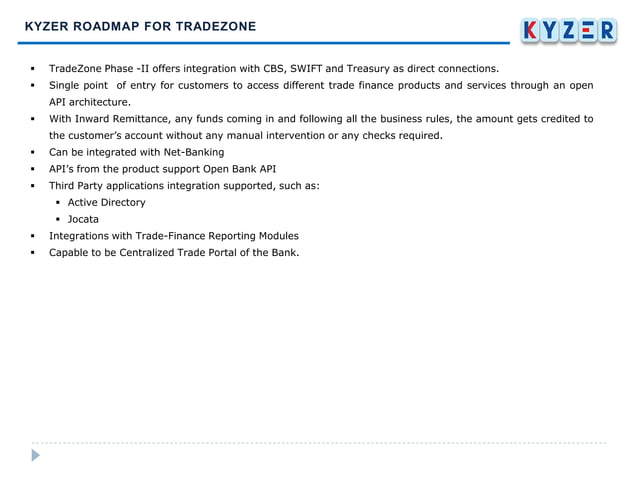Kyzer Software Trade Finance Process Automation | PPT