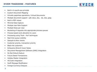 Kyzer Software Trade Finance Process Automation | PPT