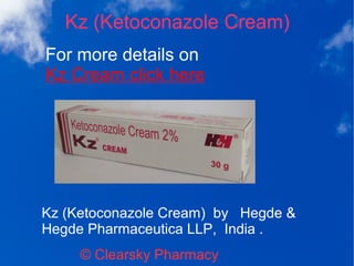 Kz (Ketoconazole Cream) | ODP | Skin and Dermatology | Diseases and ...