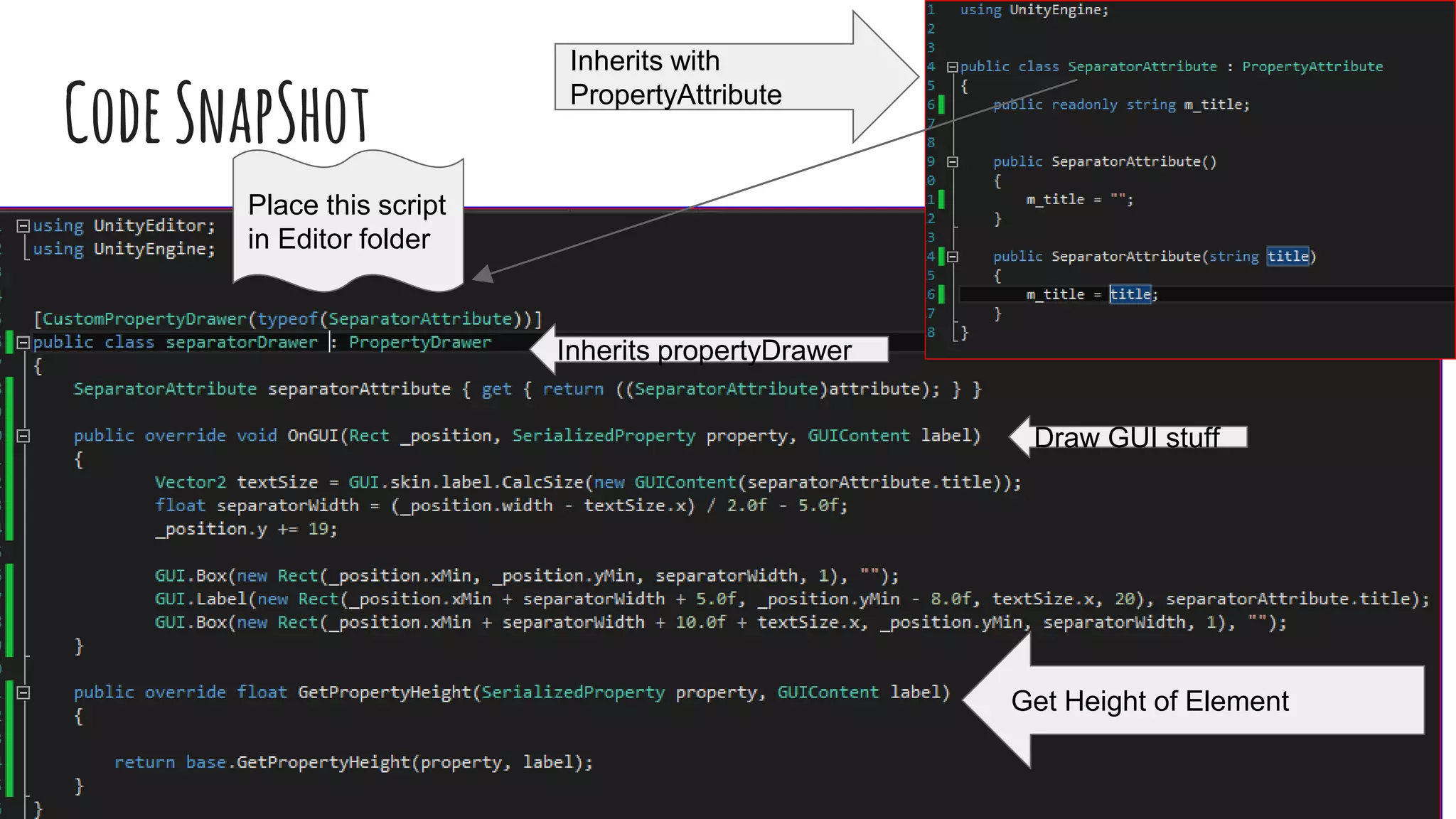 Extending unity3D Editor | PPT