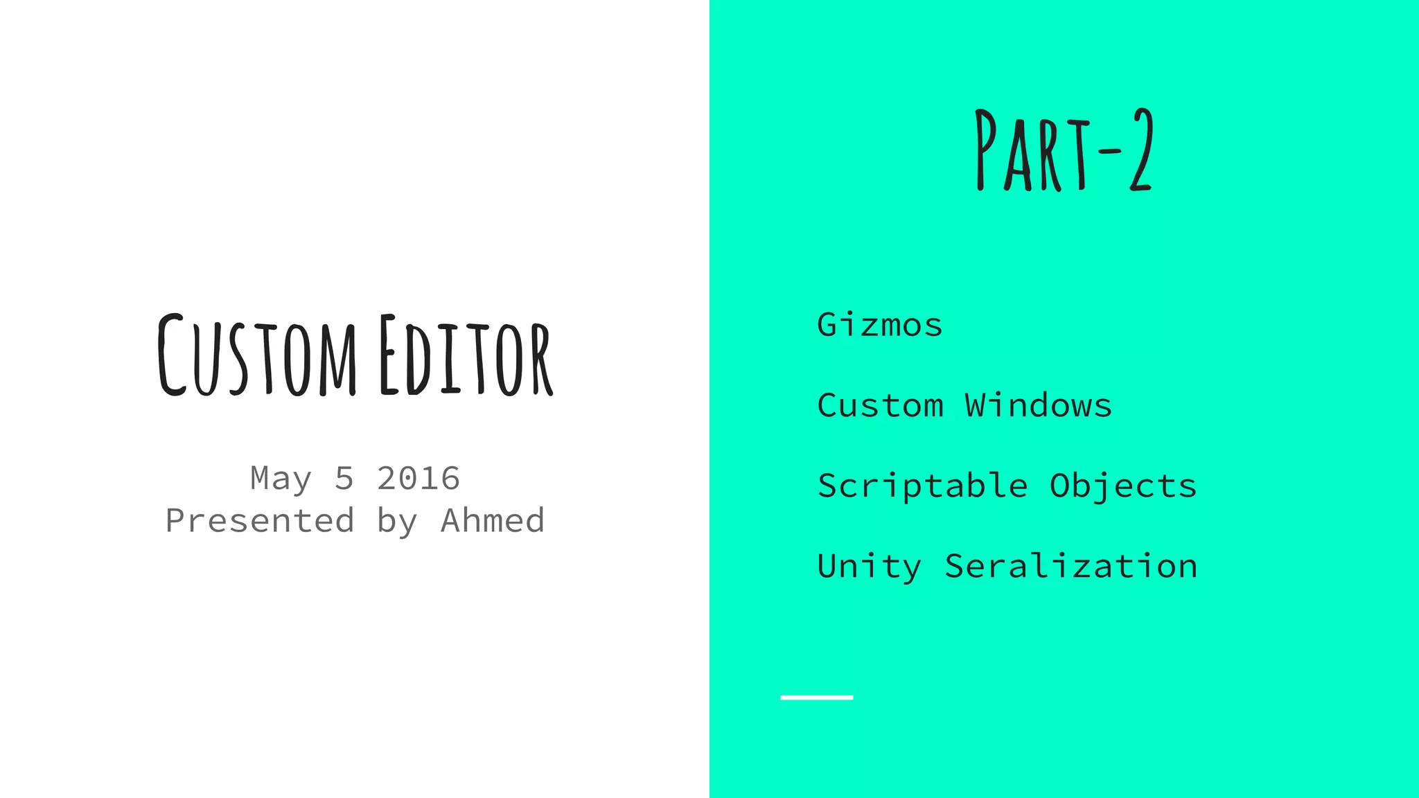 Extending unity3D Editor | PPT