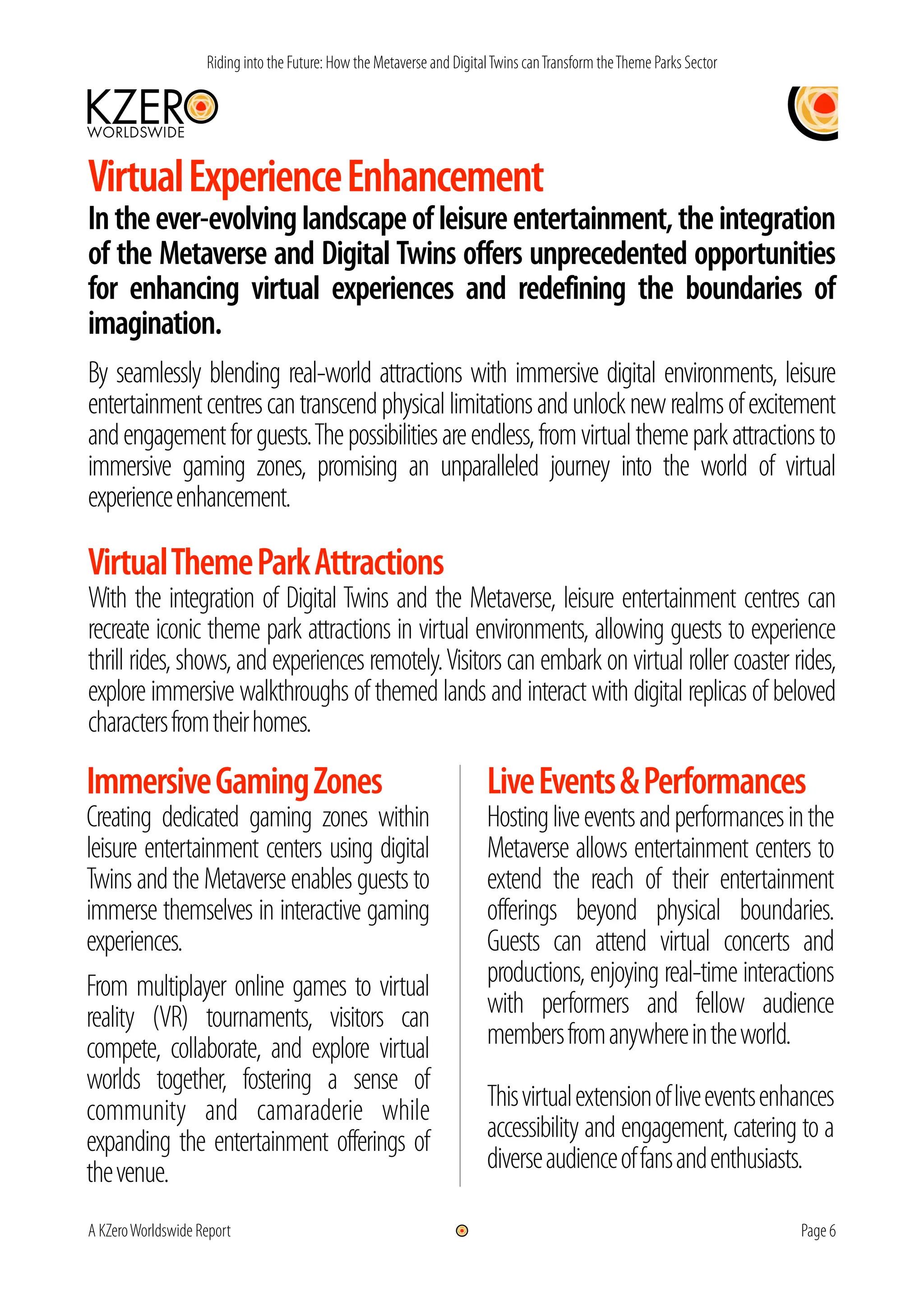 Theme Parks in the Metaverse | PDF