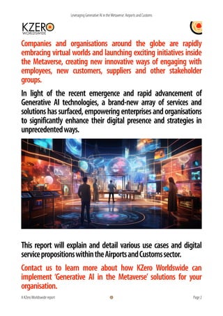 Leveraging Generative AI in the Metaverse: Airports and Customs | PDF