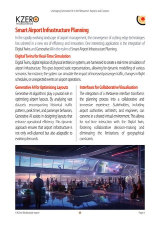 Leveraging Generative AI in the Metaverse: Airports and Customs | PDF