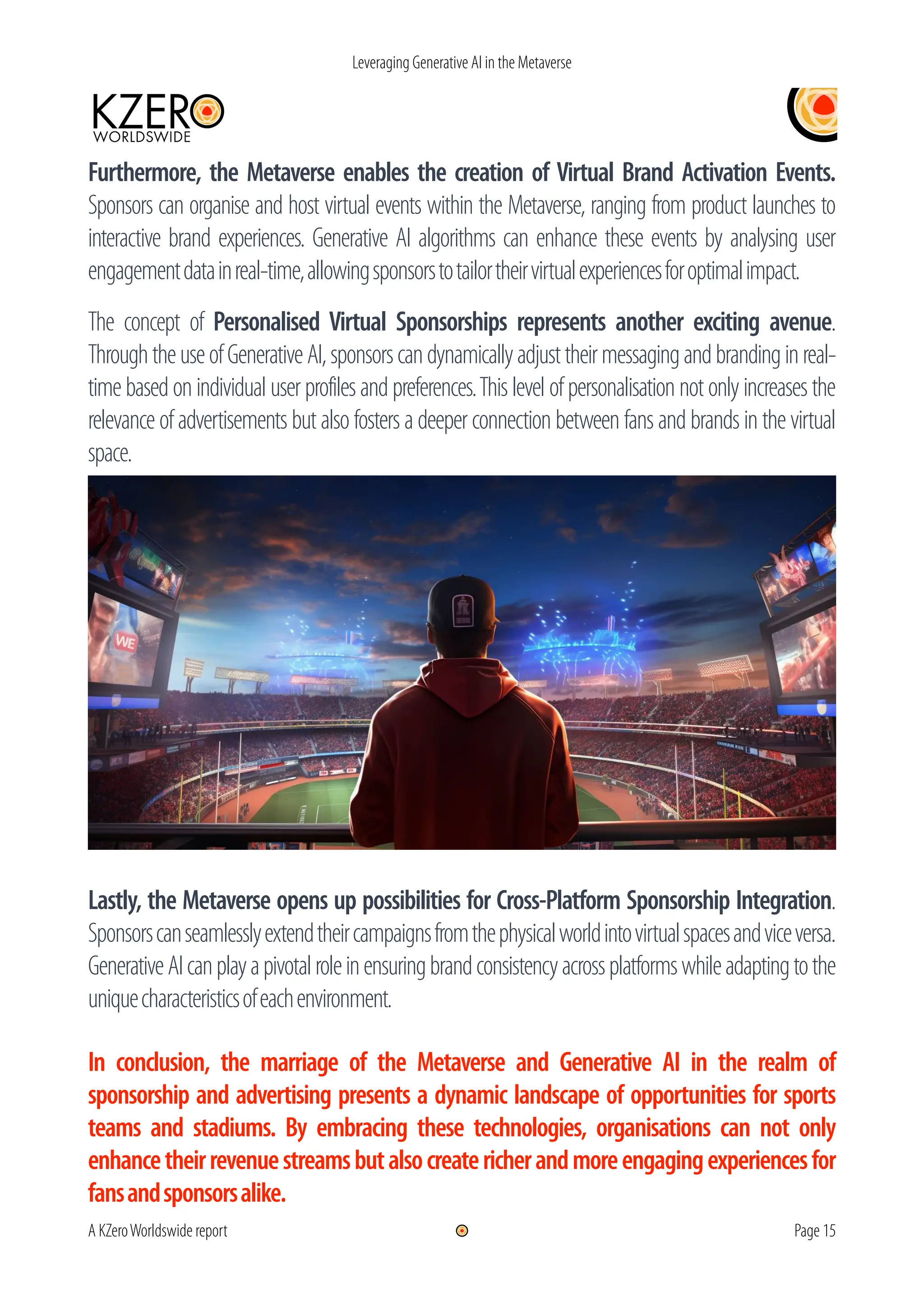 Leveraging Generative AI in the Metaverse: Sports Teams | PDF | Simulation Video Games | Video ...