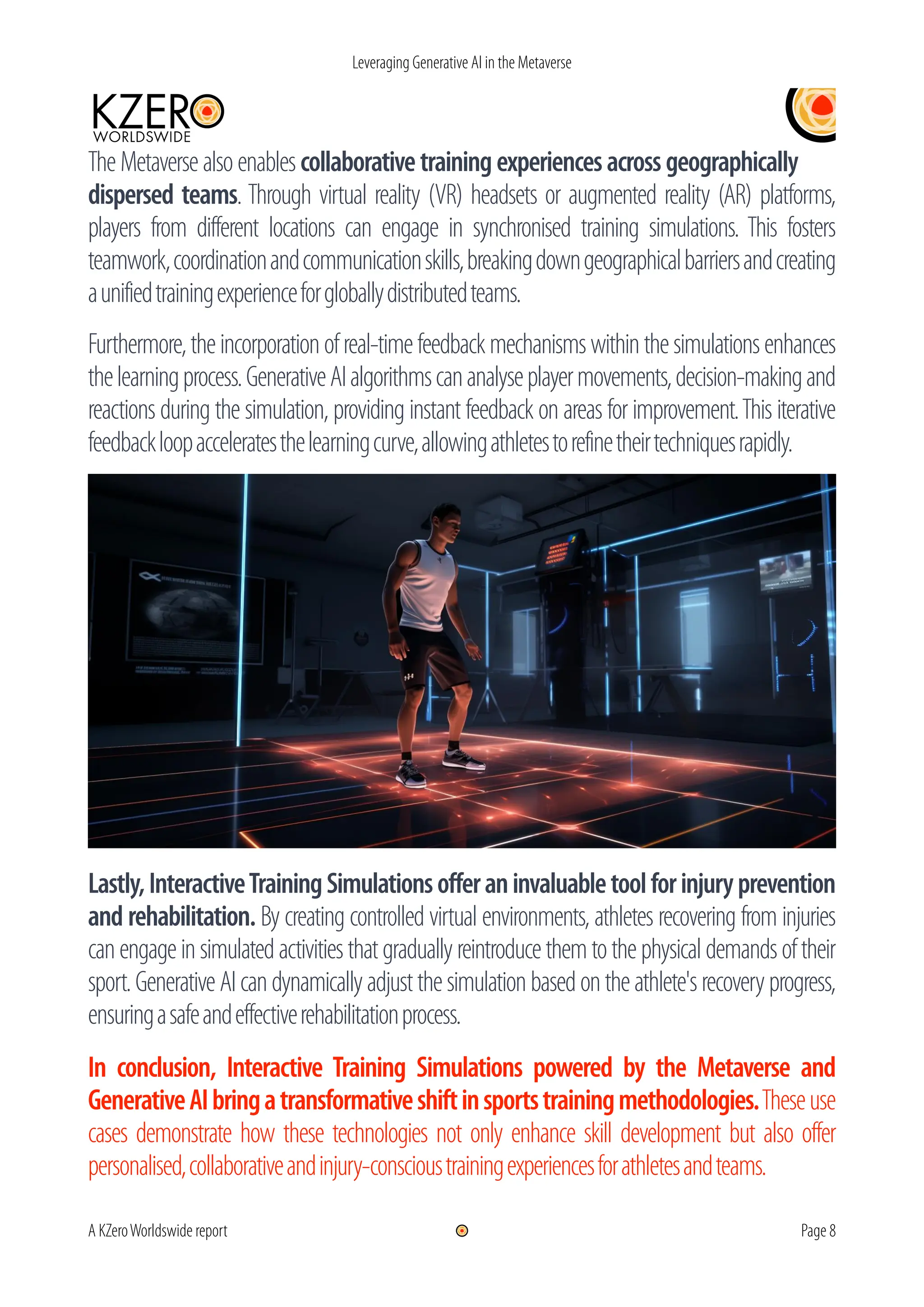 Leveraging Generative AI in the Metaverse: Sports Teams | PDF | Simulation Video Games | Video ...