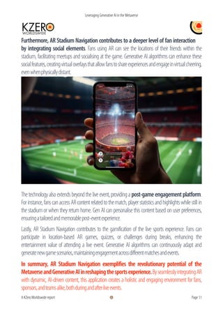 Leveraging Generative AI in the Metaverse: Sports Teams | PDF