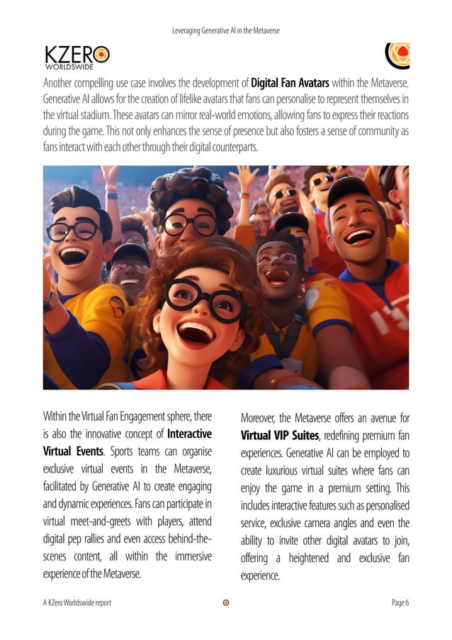 Leveraging Generative AI in the Metaverse: Sports Teams | PDF | Simulation Video Games | Video ...