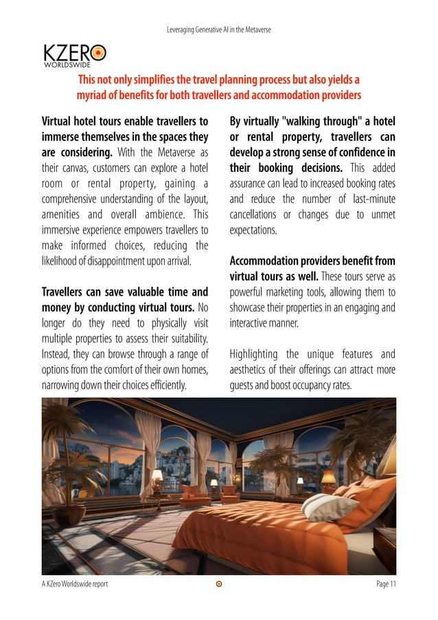 Leveraging Generative AI in the Metaverse: Travel and Tourism | PDF | Business | Business and ...