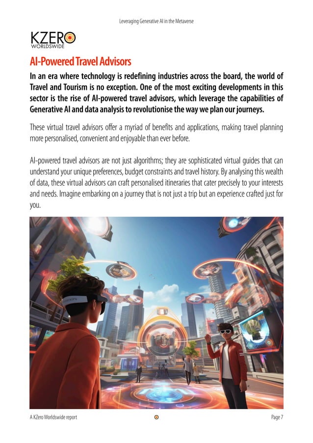 Leveraging Generative AI in the Metaverse: Travel and Tourism | PDF | Business | Business and ...