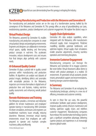 Leveraging Generative AI in the Metaverse: B2B | PDF