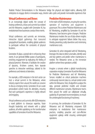 Leveraging Generative AI in the Metaverse: B2B | PDF