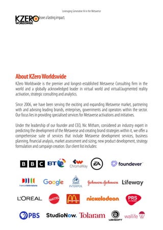 Leveraging Generative AI in the Metaverse: B2B | PDF