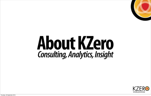 KZero Universe Chart Q3 2010 | PPT