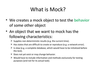 Google mock for dummies | PPT