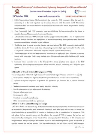 TRANSIT ORIENTED DEVELOPMENT (TOD) | PDF