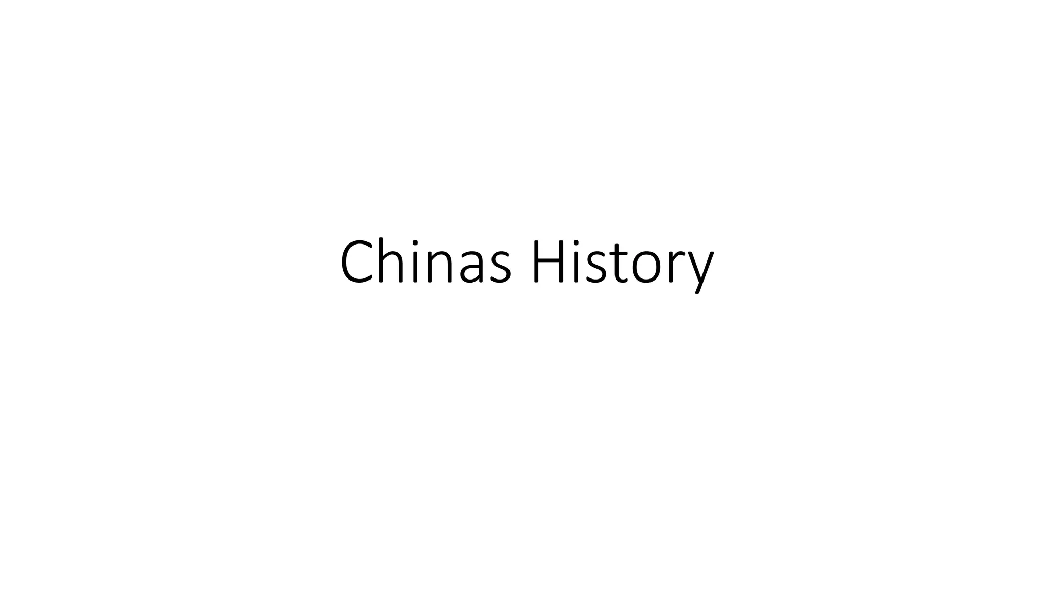China's History Part 1 of 2 | PPT