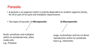 Comprehensive Notes on Medical Parasitology - Lecture 1” | PPT