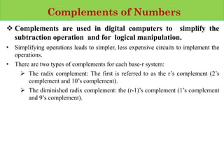 Course Name: Digital System Design Number System.pdf | Computing | Technology & Computing