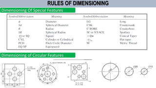 Engineering Drawing Method of Dimensioning | PDF