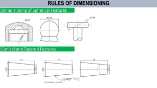 Engineering Drawing Method of Dimensioning | PDF
