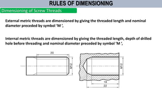 Engineering Drawing Method of Dimensioning | PDF