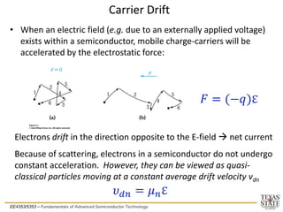 The carrier structure of a P and N type Semiconductor | PDF