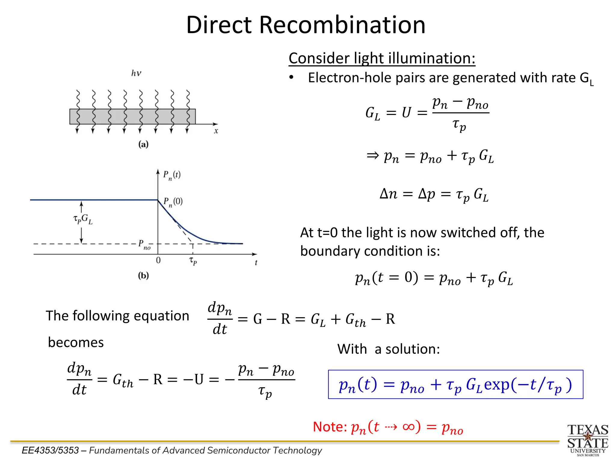 The Carrier Diffusion of a Semiconductor | PDF