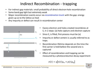 The Carrier Diffusion of a Semiconductor | PDF