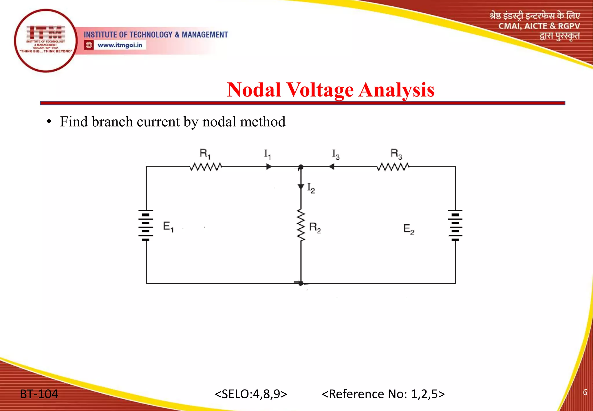 L 06 unit 1 Nodal Voltage Analysis pptx L 06 unit 1 Nodal Voltage Analysis pptx