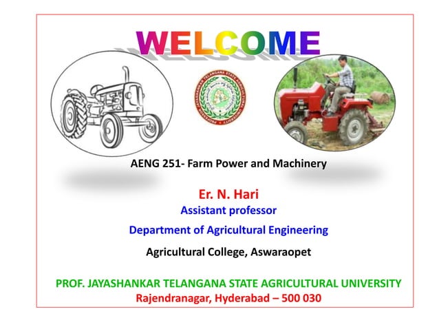 Farm Mechanization in India | PPTX