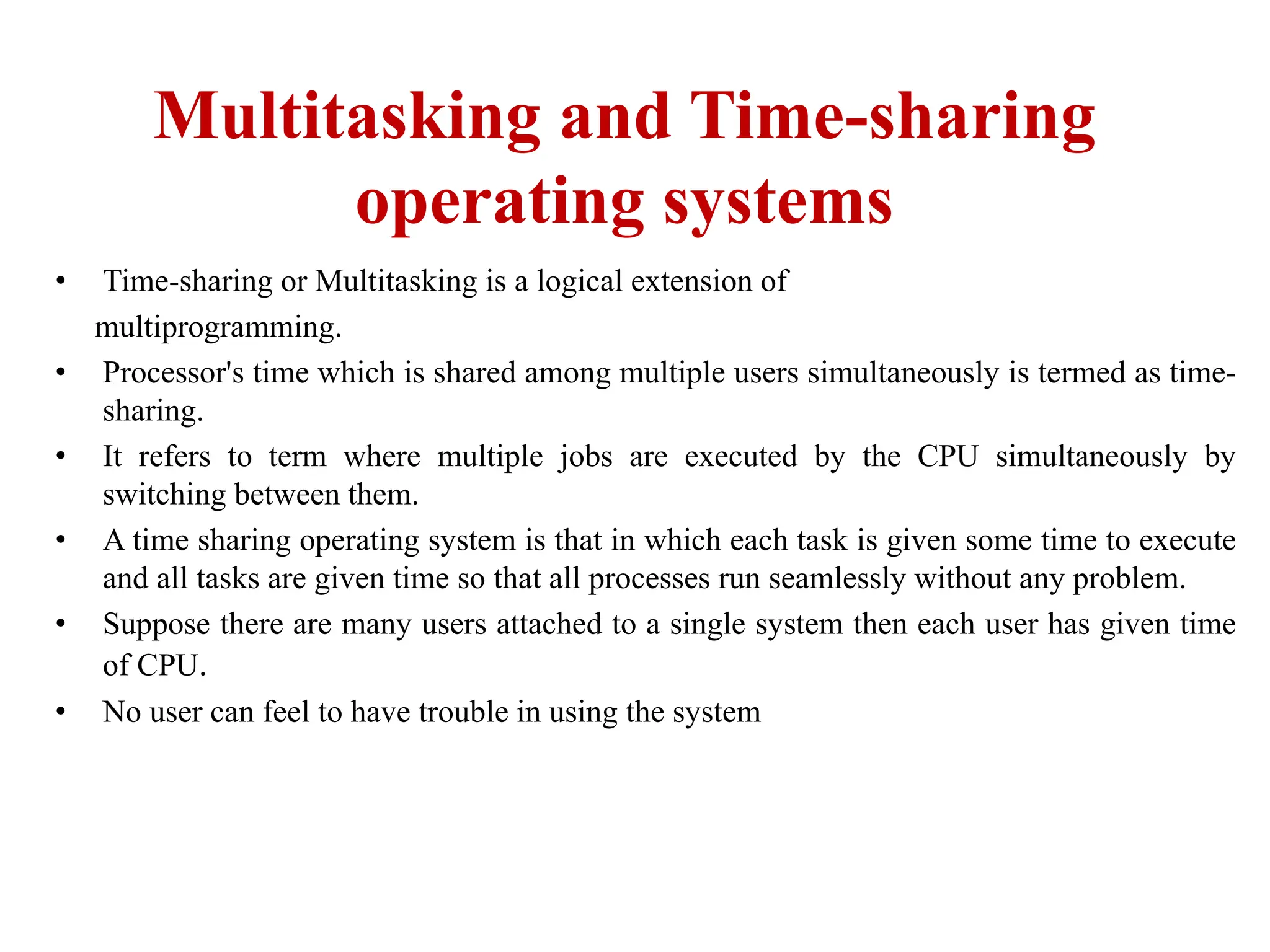 Types of operating system................. | PPT