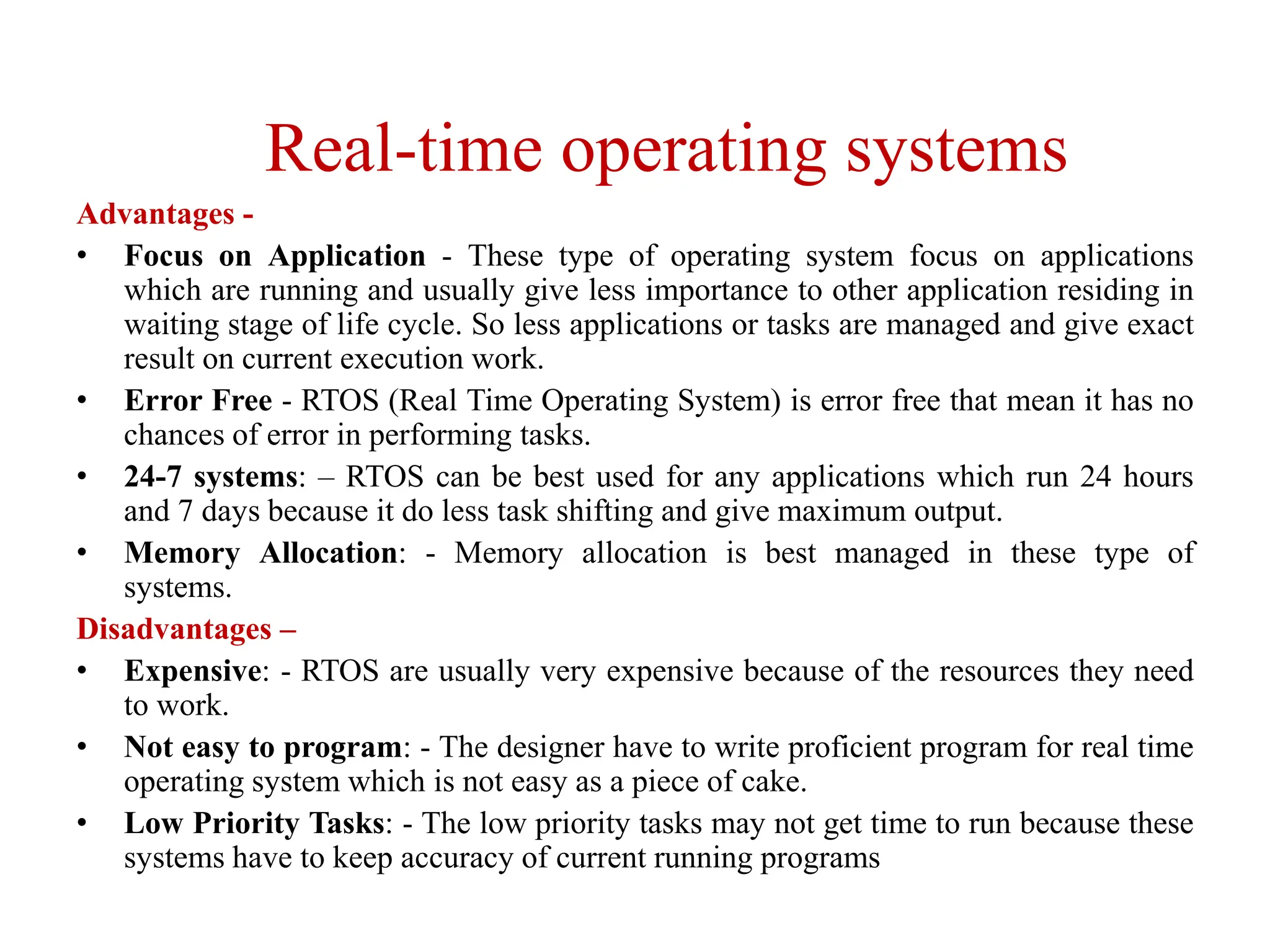 Types of operating system................. | PPT