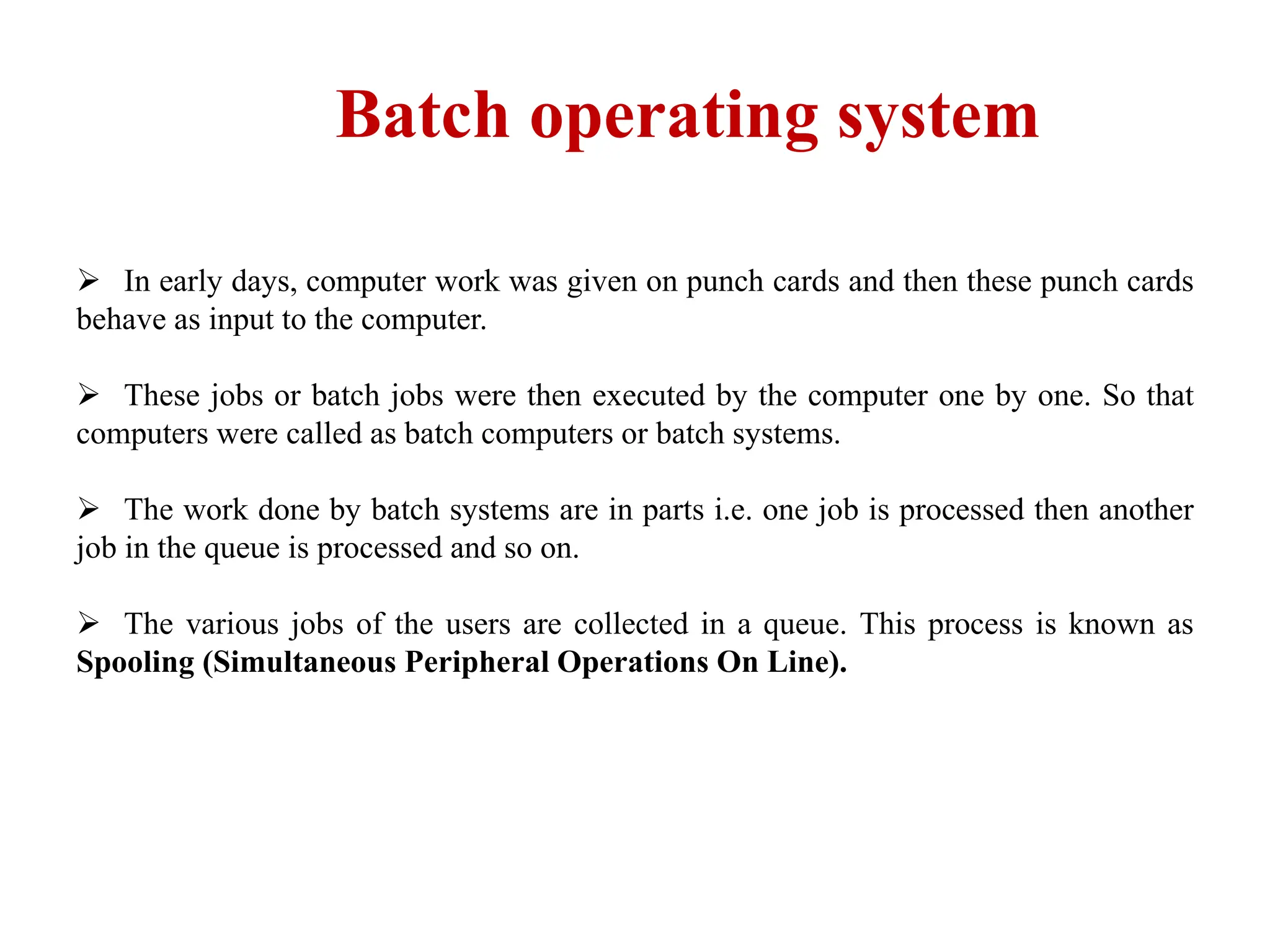 Types of operating system................. | PPT