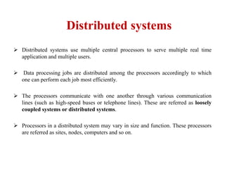 Types of operating system................. | PPT