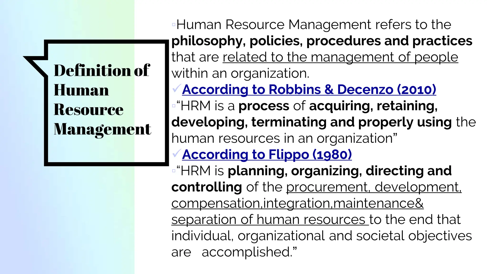 Introduction of HRM chapter -1 (Based on BD university) | PDF