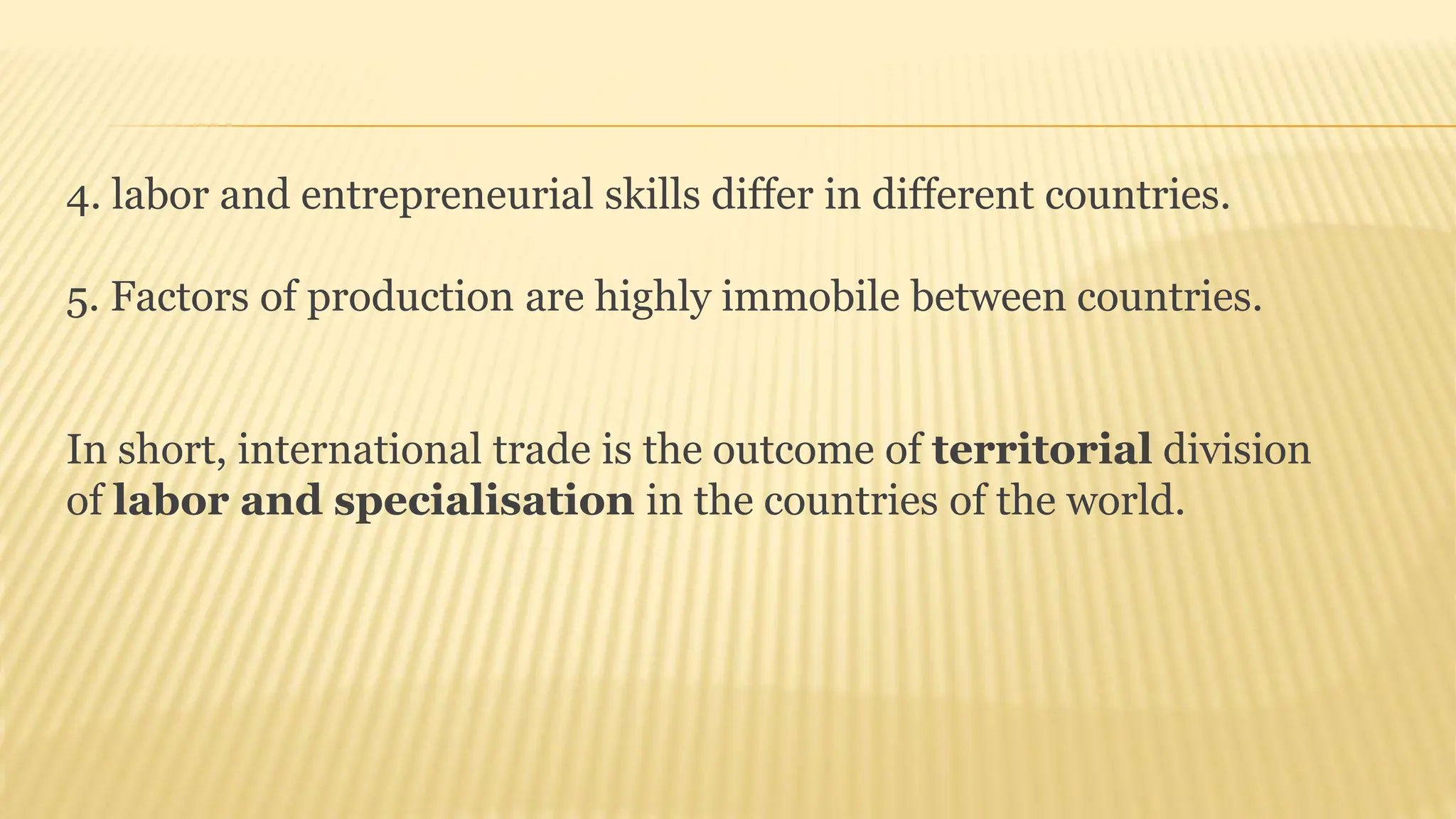 international trade introduction - lecture 1 | PPTX