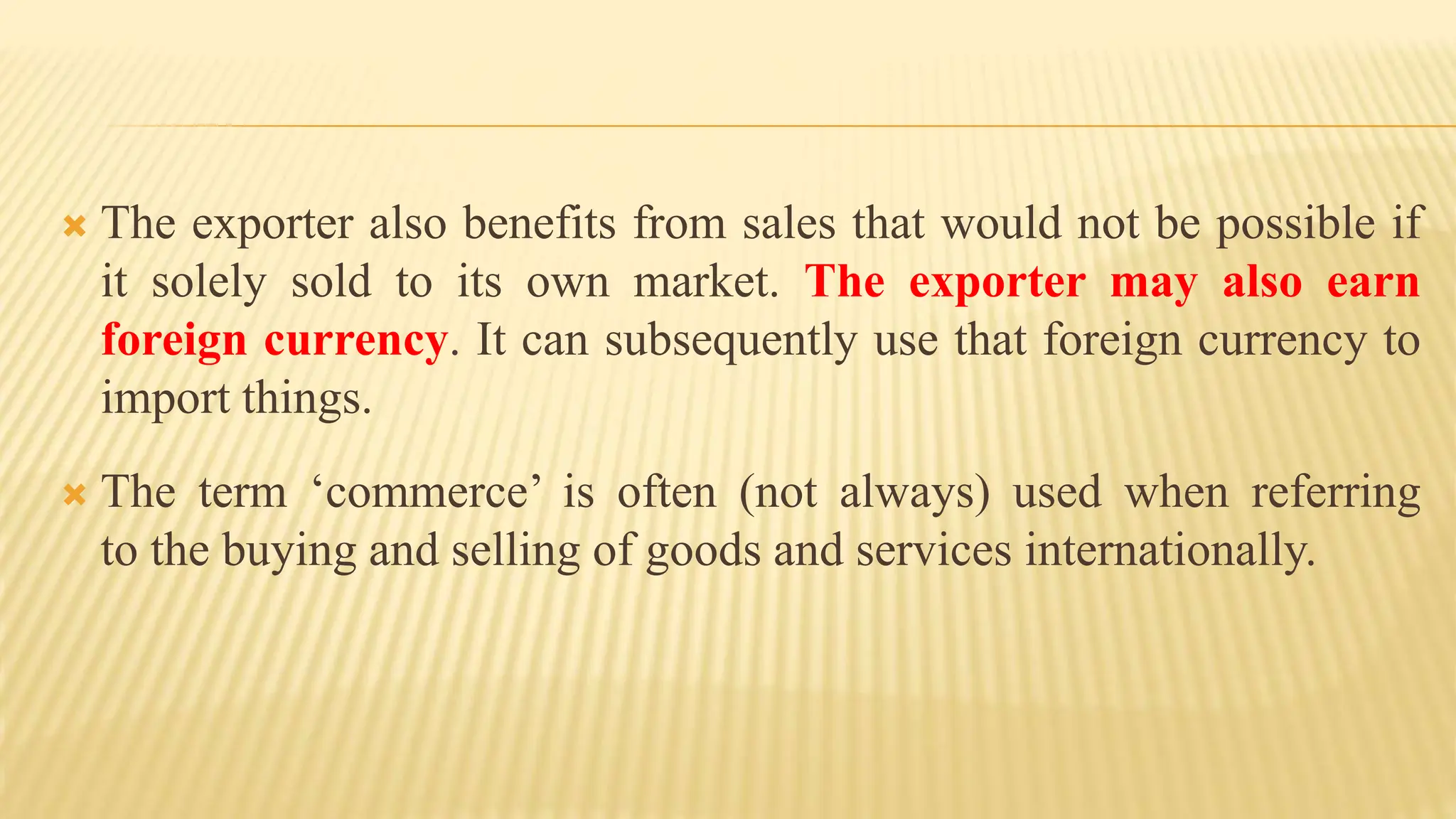 international trade introduction - lecture 1 | PPTX