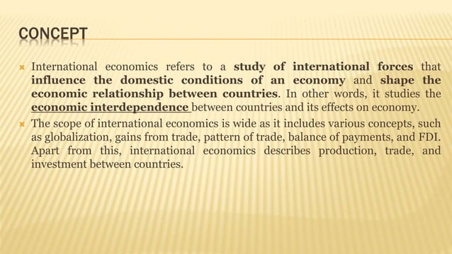 international trade introduction - lecture 1 | PPTX | Commodities | Economy