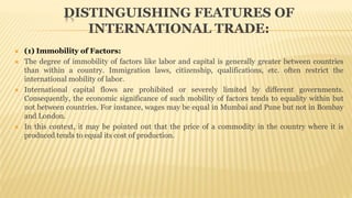 international trade introduction - lecture 1 | PPTX