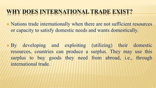 international trade introduction - lecture 1 | PPTX