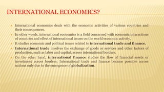 international trade introduction - lecture 1 | PPTX