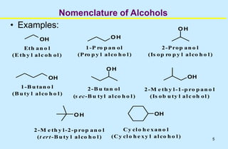 L 10 alcohols-structure_nomenclature_classification_etc_pch217_2013 ...