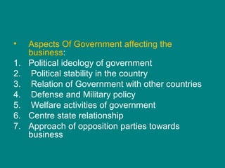 L 10 economic role of government in business and state | PPT